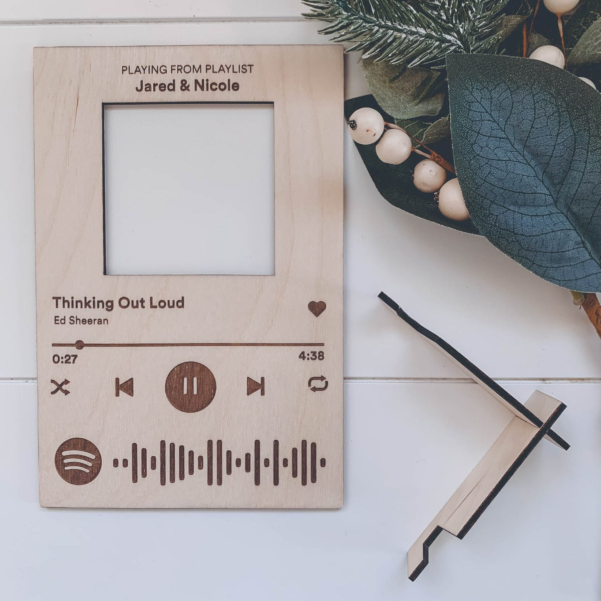 Personalised Wooden Spotify Song Photo Frame– The Occasion Co.