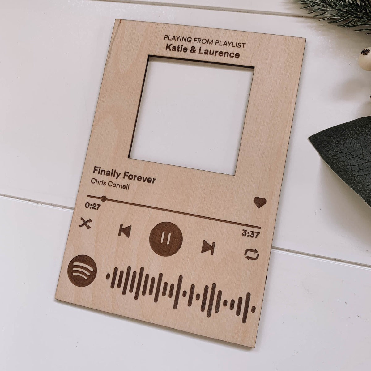 Personalised Wooden Spotify Song Photo Frame– The Occasion Co.
