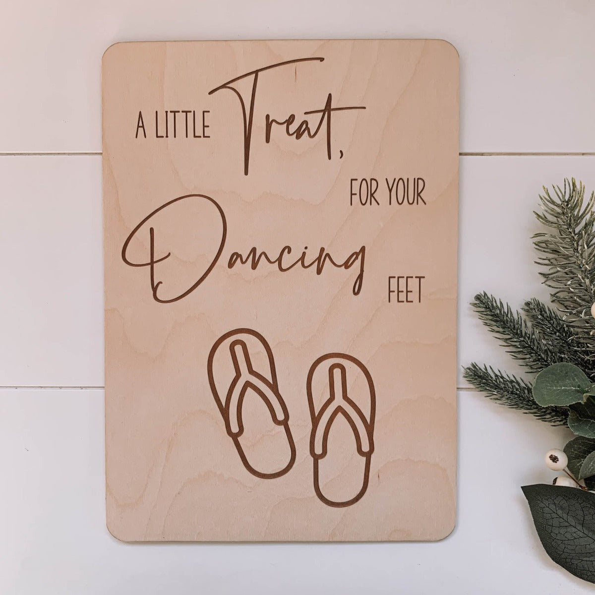 A Little Treat For Your Dancing Feet Sign | Wedding Decor– The Occasion Co.