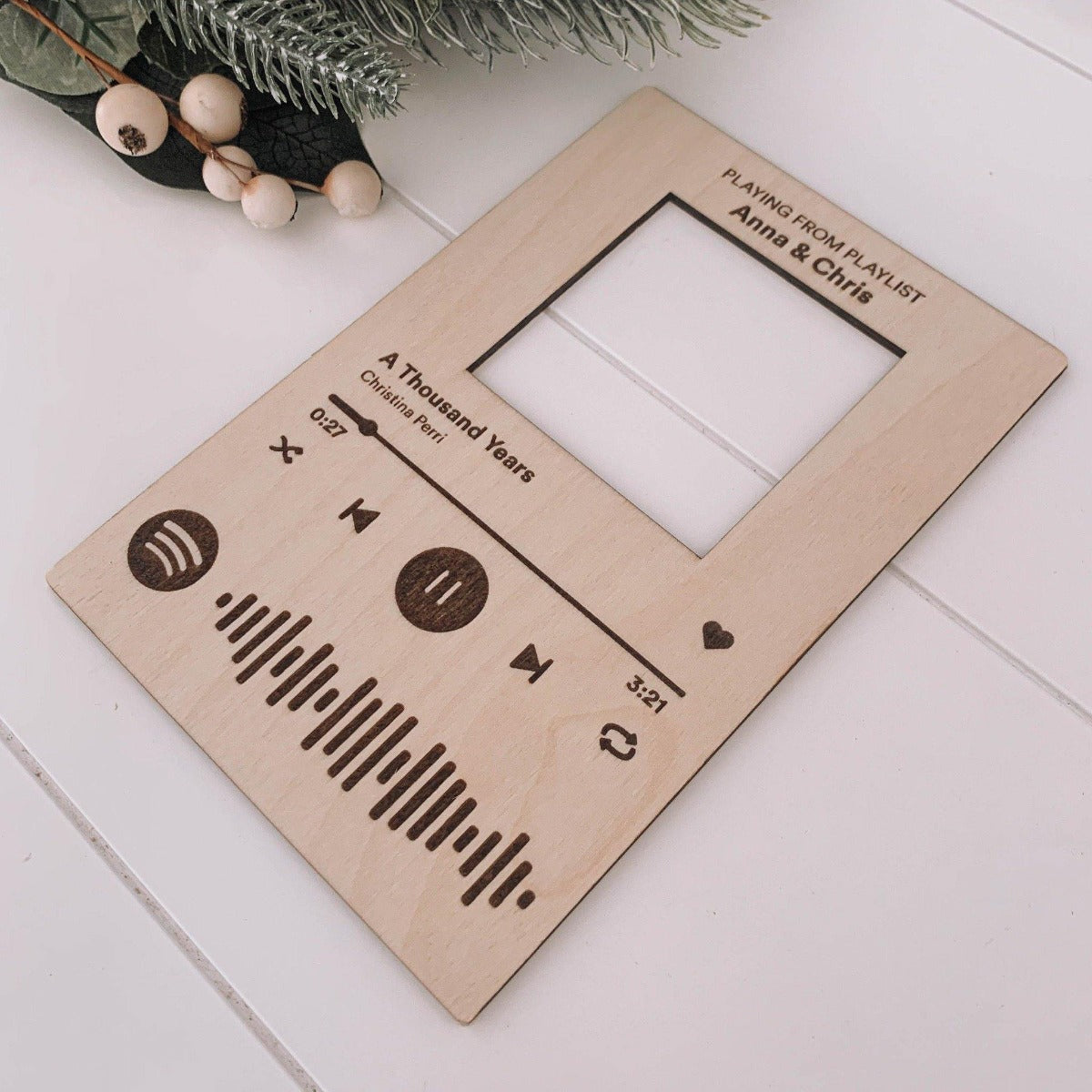 Personalised Wooden Spotify Song Photo Frame– The Occasion Co.