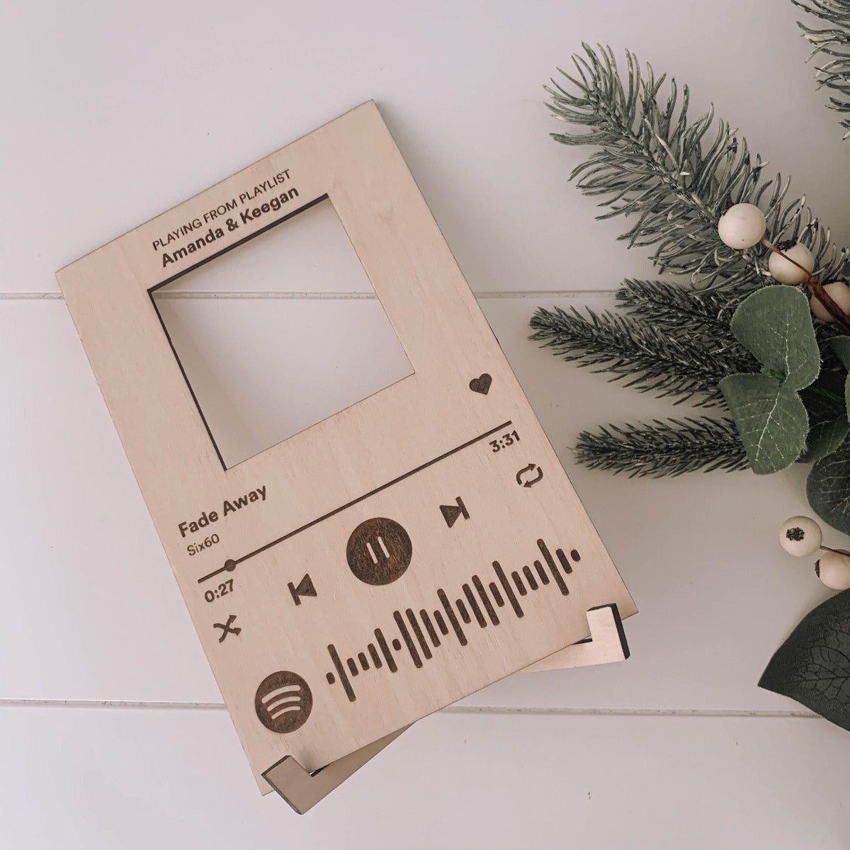 Personalised Wooden Spotify Song Photo Frame– The Occasion Co.