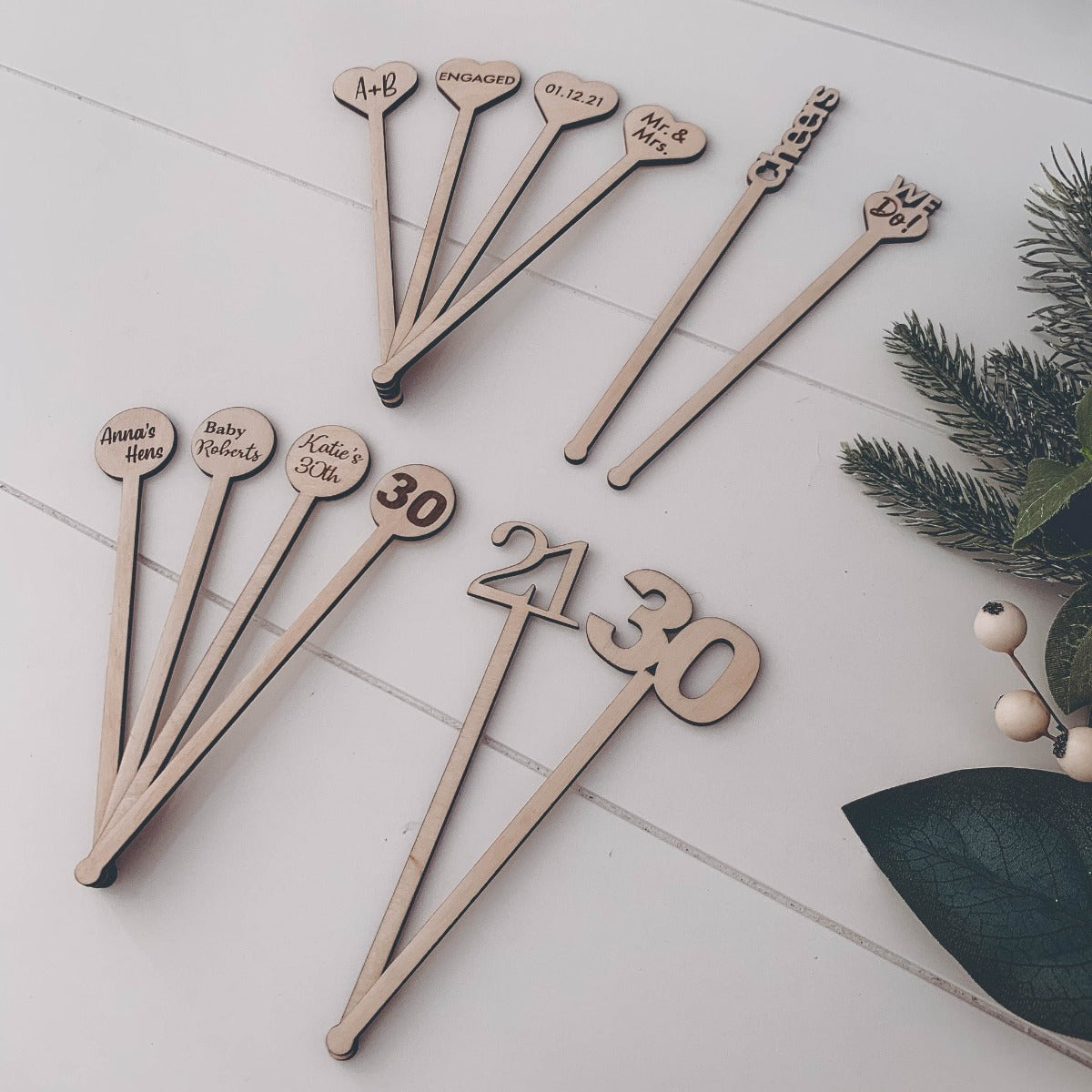 Wooden Party Stir Sticks– The Occasion Co.