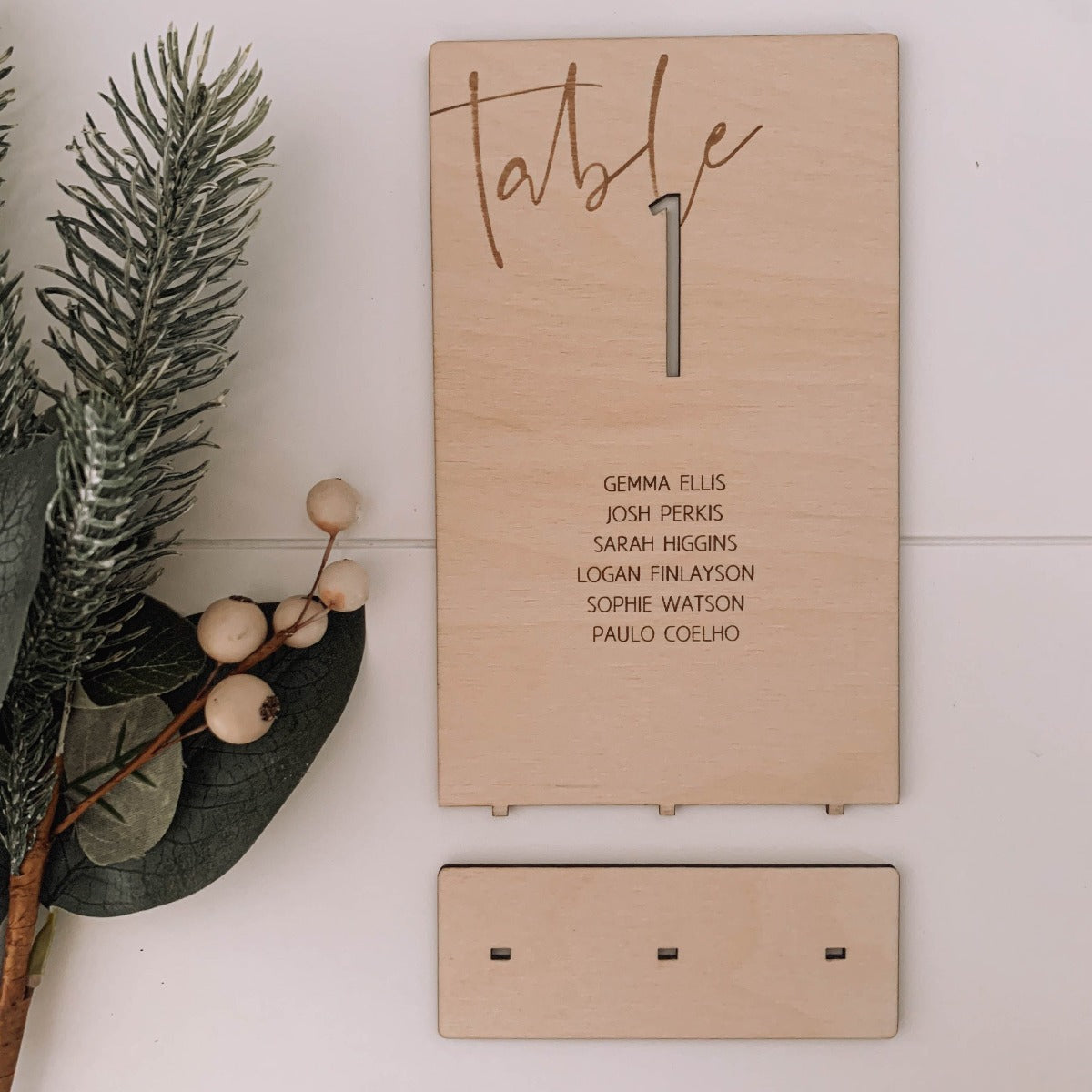 Engraved Elegant Table Numbers | Personalised wedding decor– The ...